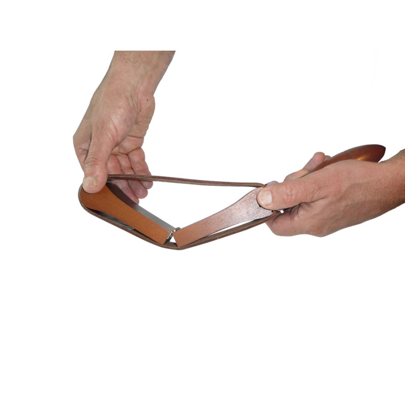 tensioned razor paddle loom strop it by laguiole knife Iforge