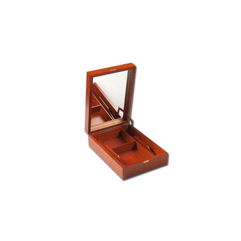 Historic shaving box straight razors with mini-trop and shaving bowl